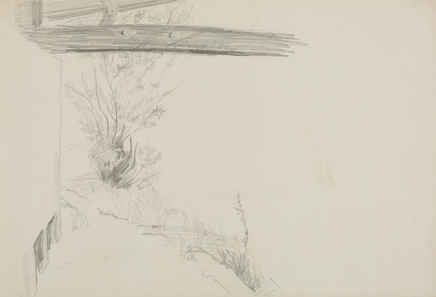 Working drawing for 'Cloud over the Wanganui River at Aramoho' - Te ...